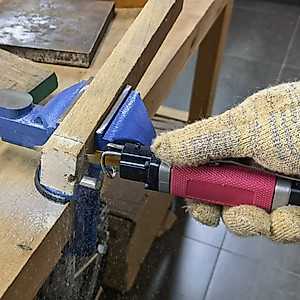 Air Reciprocating File Body Saw, Multi-function Low Vibration 8000spm Pneumatic Cutting Tool & Abrasive Tool with 4 Files and 5 Saw Blades (Stroke Length: 5mm)