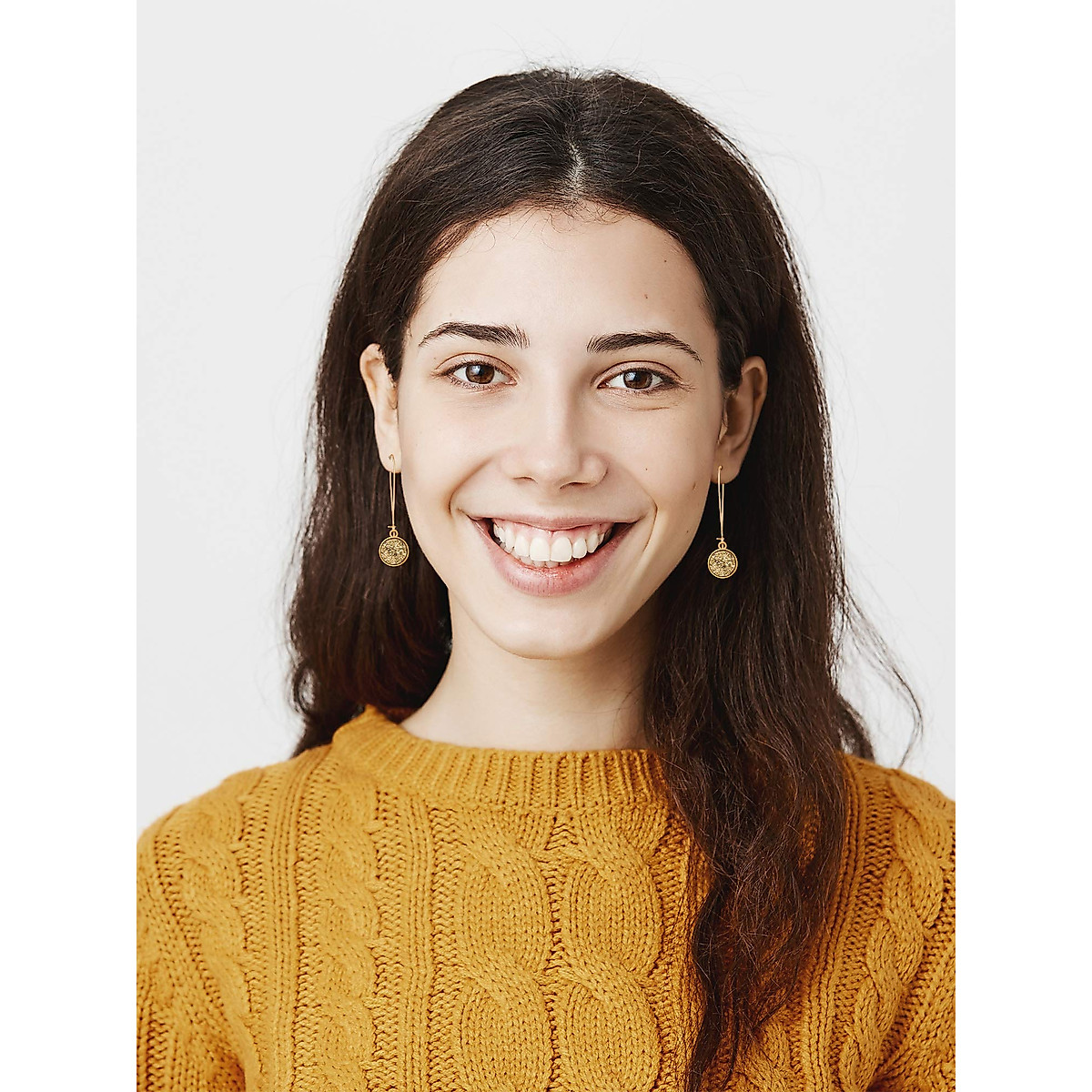 9 Pairs Faux Druzy Drop Earrings Rainbow Crystal Pendant Earrings Colorful Stainless Steel Dangle Earrings for Women