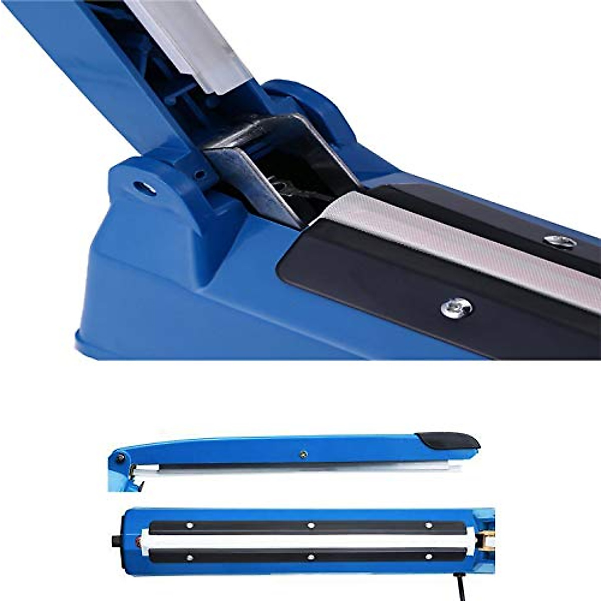 LabZhang 8inch Impulse Bag Sealer,Impulse Heat Sealer,Manual Poly Bag Heat Sealer Heat Seal Closer with Replacement Kit