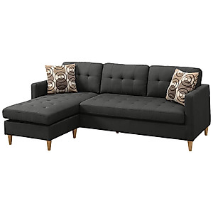 Poundex Sofas, Black