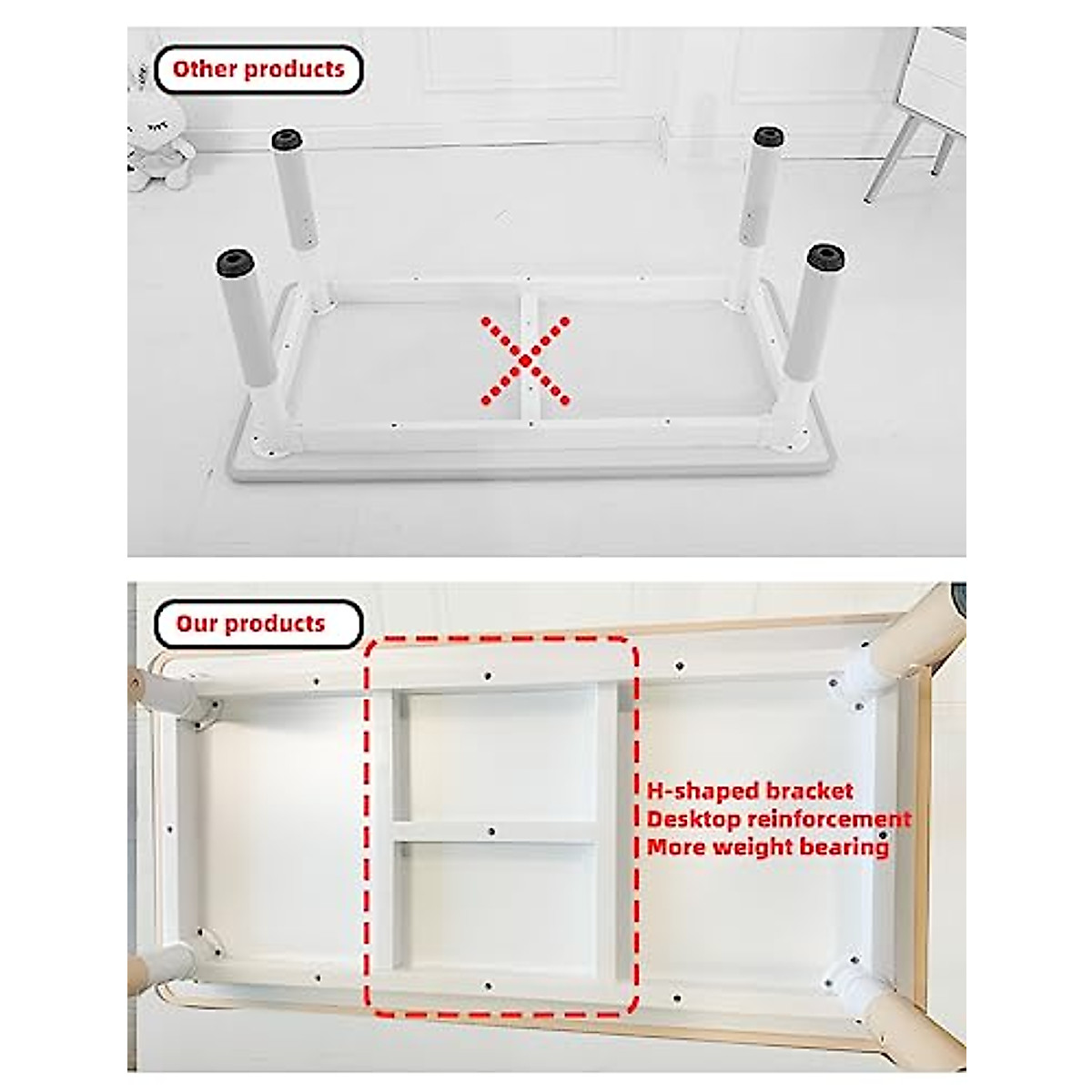 Tigasy Kids Adjustable Table and 4 Chairs Set,Toddler Table and Chairs for Ages 2-12,Upgrade Graffiti Desktop,Max 350lbs.