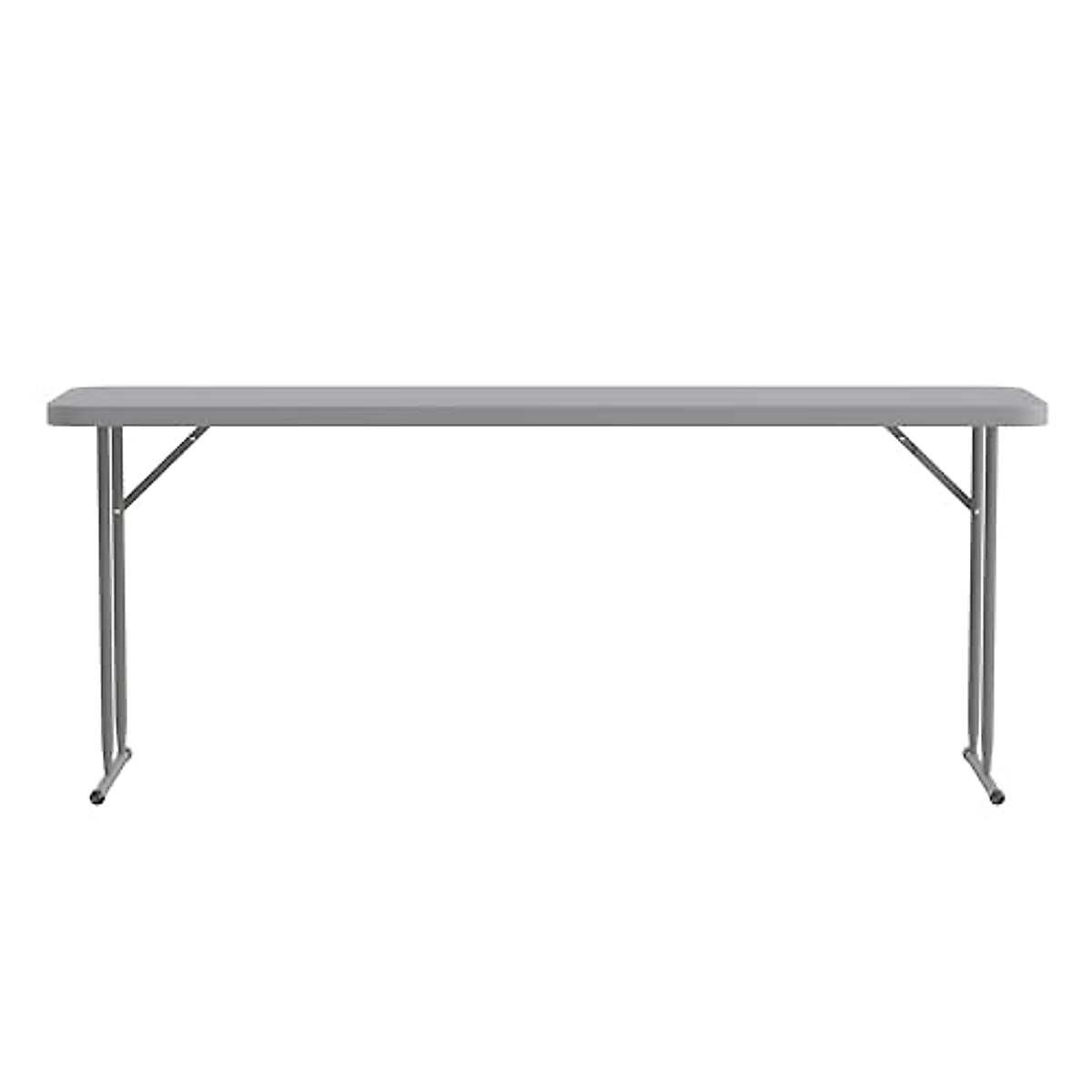 Flash Furniture Kathryn 6-Foot Gray Plastic Folding Training Table, Grey