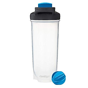 Contigo Shake & Go Fit Shaker Bottle, 28 oz., Carolina Blue, Snap Lid
