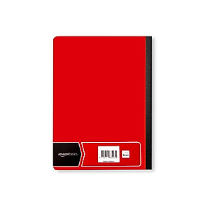 Amazon Basics Wide Ruled Composition Notebook, 100 Sheet, Assorted Marble Colors, 4-Pack