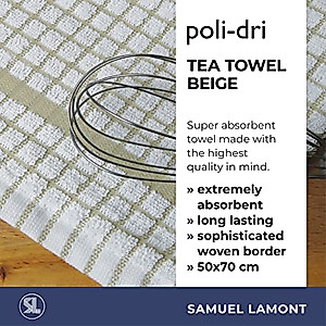 Samuel Lamont & Sons Poli Dri Tea Towel Beige