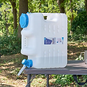 RedSwing 4.9 Gallon/18.5L Portable Water Container with Spigot, Water Storage Carrier for Camping Outdoor Hiking Backpacking, BPA Free