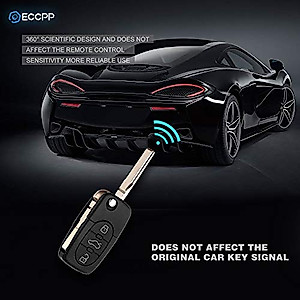 ECCPP 2PCS Uncut Keyless Entry Remote Control Car Key Fob (Shell Case) for A udi A4 for Audi TT/ A6 Quattro / A8 Quattro/Allroad Quattro/TT Quattro 4D0837231E 4D0837231P MYT8Z0837231