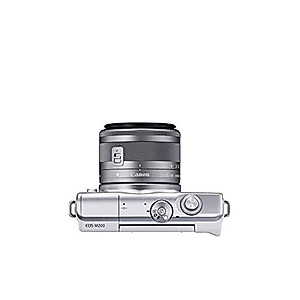 Canon EOS M200 EF-M 15-45mm is STM Kit (White) (Renewed)