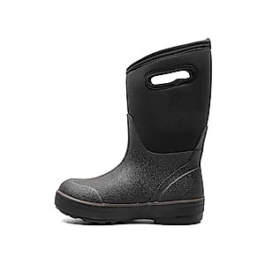 BOGS Classic II Wide Solid Snow Boot, Black Multi, 10 US Unisex Little Kid