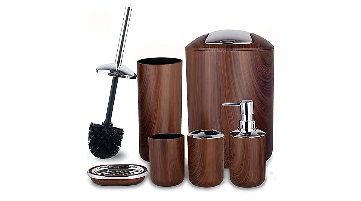 Stylish 6 Piece Bathroom Accessories Set - CAA'S