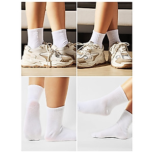 Tarpop 150 Pairs Men Quarter Ankle Socks Bulk Socks Athletic Moisture Wicking Socks Casual Sports Socks Pack (White)