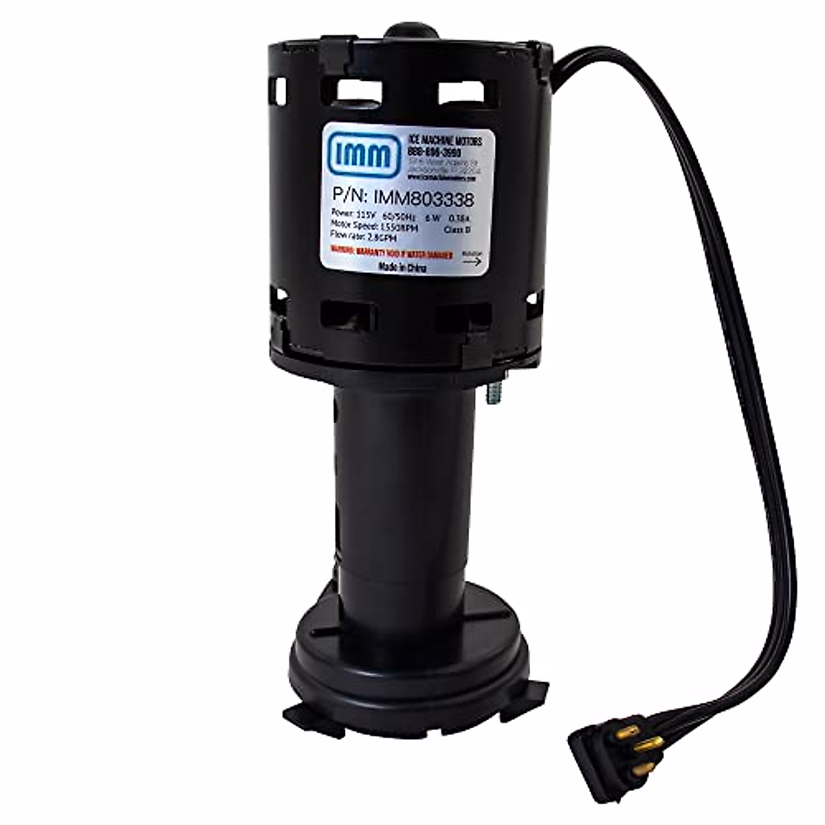 IMM Ice Machine Pump Motor Replacement for ICE-O-Matic 9161076-01 803338