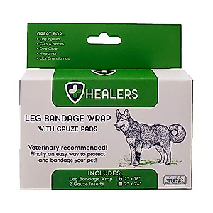 HEALERS Medium Leg Wraps - 24-Inch, Blue