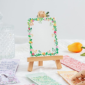 Scrapbook Stickers 24 Sheets Self-Adhesive Deco Stickers,Colorful Butterfly Scrapbooking Sticker,Shiny Korean Stickers Waterproof Journal Stickers for Postcard Photo Planner Diary Card Decoration