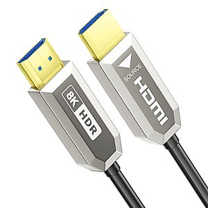 AOZISTech 8K HDMI 2.1 Fiber Optic Cable 33FT 8K@60Hz 4K@120Hz 48Gbps Dynamic HDR eARC Compatible with PS5/4, Xbox Series X, RTX 3080 3090, LG C9