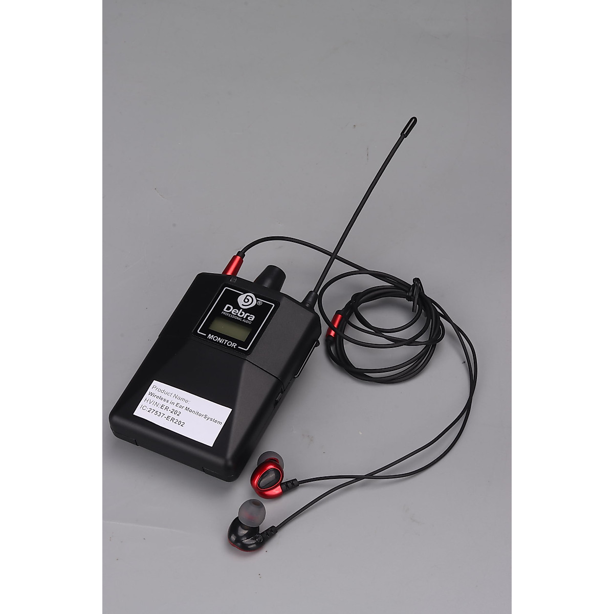 D Debra Bodypack with Earphone Only Suitable for ER-202 & ER-102 Wireless in Ear Monitor System, Can Not Be Used Alone(Only 1 Bodypack)