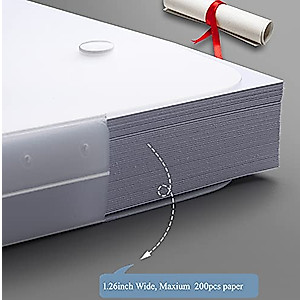 Plastic Art Portfolio, Large Art Portfolio with Handles,Waterproof Portfolio Folder for Artwork, Arts Storage Case for Drawing Sketch Photography Poster (22.44 x 17.32 inch)