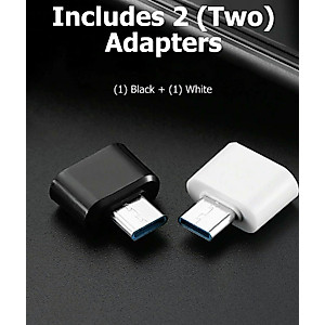 USB-C Female to USB 3.0 Male Adapter (2Pack) Compatible with Your Microsoft Surface Duo 2 Multi use converting add Functions Such as Keyboard,Thumb Drives,mice,etc.(Black)