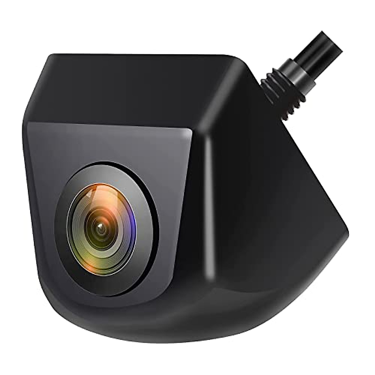 Dewkou Pack-1 Car Backup Camera, 170° Adjustable Wide Angle Camera, 720P Night Vision Navigation Video Camera, HD Waterproof Fisheye Glass Lenses, for Cars Trucks SUVs RVs Vans Parking Camera (Black)