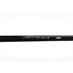 Xcaliber Marine Pair (2) Tournament Series 30-80lb Saltwater Trolling Rod w/Pac Bay Guides (Blue & Silver)