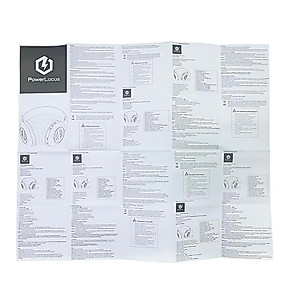 Bluetooth Headphones Over-Ear, PowerLocus Wireless Headphones, Hi-Fi Stereo Deep Bass, Soft Earmuffs Foldable Headphone with Built-in Microphone, Wireless and Wired Headset for Cell Phones,Tablets, PC