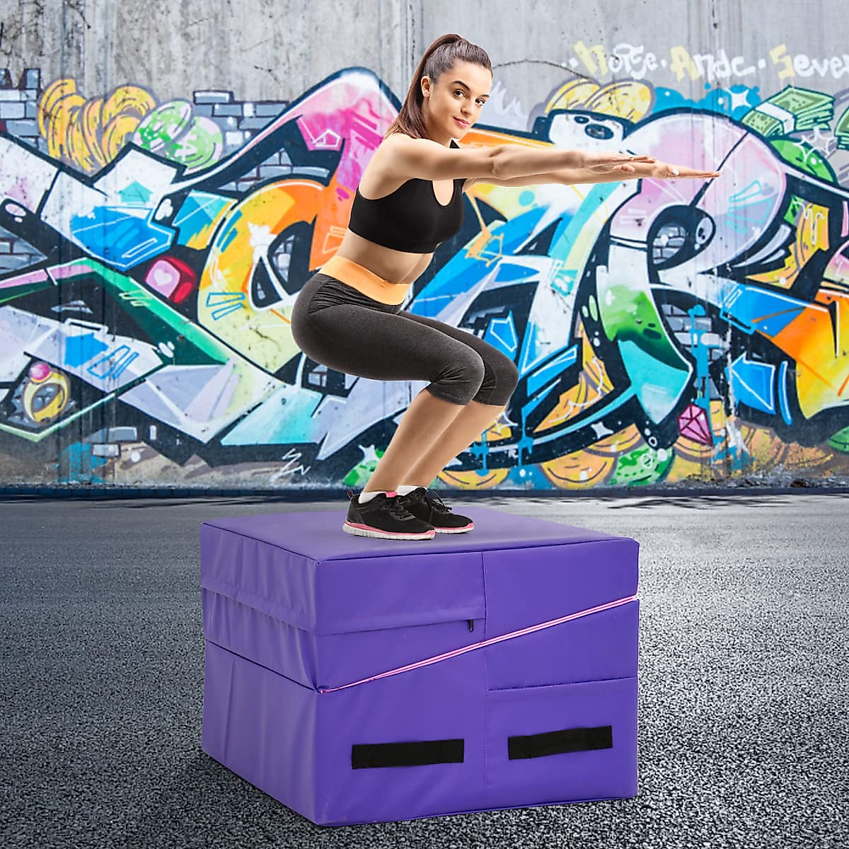 BLKMTY Gymnastics Mat Incline Gym Mat Fitness Mat Tumbling Mats 48"x24" Incline Mat for Gymnastics Cheese Wedge Mat for Kids Folding Exercise Mat Yoga Mat for Kids Play Home Aerobics, Pink