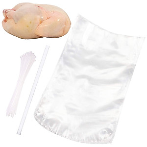 Morepack Poultry Shrink Bags,100 Pcs 13x18 Chicken Bags Heat Shrink Poultry Bags for Freezer