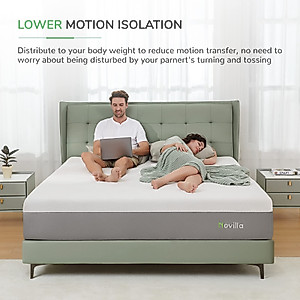 Novilla Full Mattress, 10 Inch Cooling Gel Memory Foam Mattress for Cooler Sleep & Enhanced Support, Medium Firm Bed Mattress Full Size