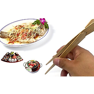 KUMINAMOJA New Disposable Bamboo Chopsticks 100 Pairs, Used By Westerners, Europeans and Americans,Foreigners, Children,Can Be Used In Chinese Restaurants, Hot Pot Restaurants，Japanese Restaurant.