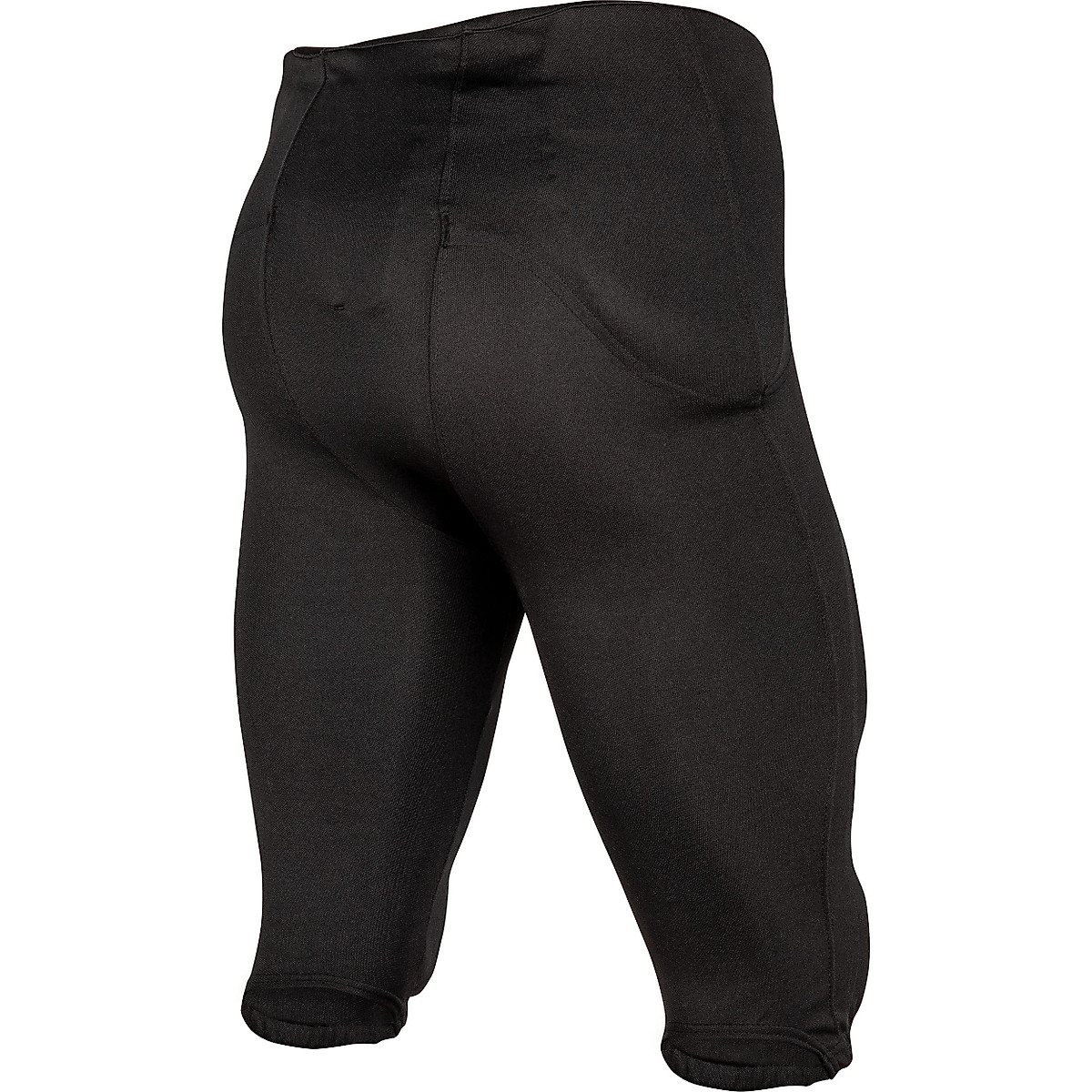 Champro Boys' Safety Integrated Football Practice Pant with Built-in Pads, Black, Medium