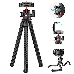 ULANZI MT-33 Camera Tripod,Flexible Mini Tripod with 1/4" Screw for Magic Arm,Octopus Tripod Compatible with iPhone 12 Samsung Canon Nikon Sony Cameras