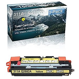 1-Pack (Yellow) Compatible High Capacity 308A 311A | Q2682A Toner Cartridge use for HP 3700 3700DN 3700DTN 3700N Printer
