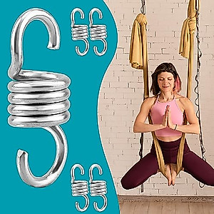 Swakuta 4 Pcs Swing Spring Hammock Hanging Springs Swingset 2640lbs Heavy Duty Hangers for Porch Swings Hammock-Chair Ceiling Mount Replace, (660lbs x 4)