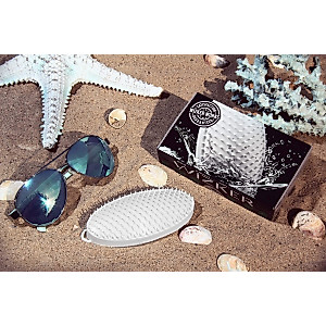 WIZKER Exfoliating Brush: Ingrown Hair Prevention, Razor Bump Treatment | Original Extra-Strength Bristle Exfoliator for Face, Body, Leg, Bikini | Shaving and Waxing Solution | Bath Shower Waterproof