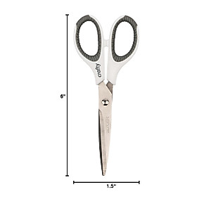 SINGER 6-1/2 inch Craft Scissors with Comfort Grip, Set of 3