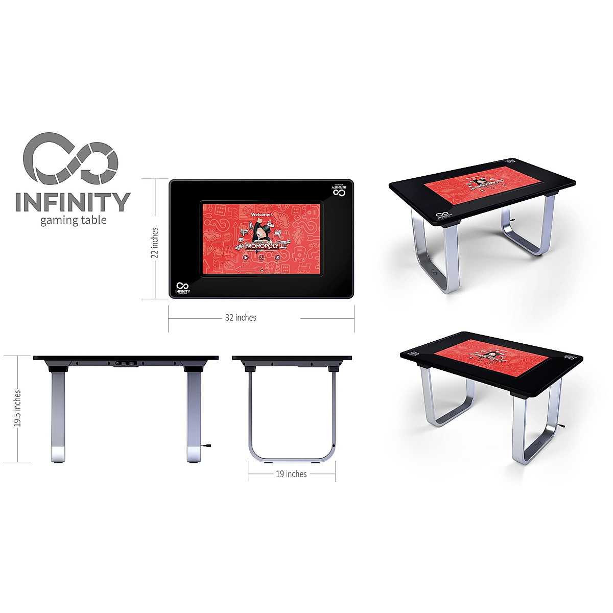 Arcade 1Up 32" Screen Infinity Game Table - Electronic Games includes Hardware
