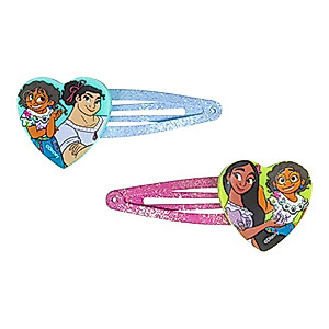 LUV HER Encanto Girls BFF 6 Piece Toy Jewelry Box Set with 2 Rings, 2 Bead Bracelets and Snap Hair Clips Ages 3+