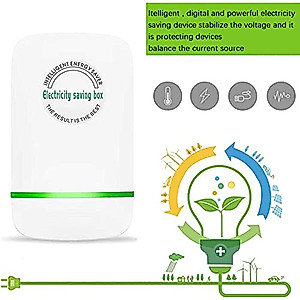 Power Saver Pro Power Saver Save Power, Smart Electricity Saving Box Electric US Plug for Household Office Market Device, High-Efficiency Smart Plug 90V-250V Pro Power Save Device (2 pcs)