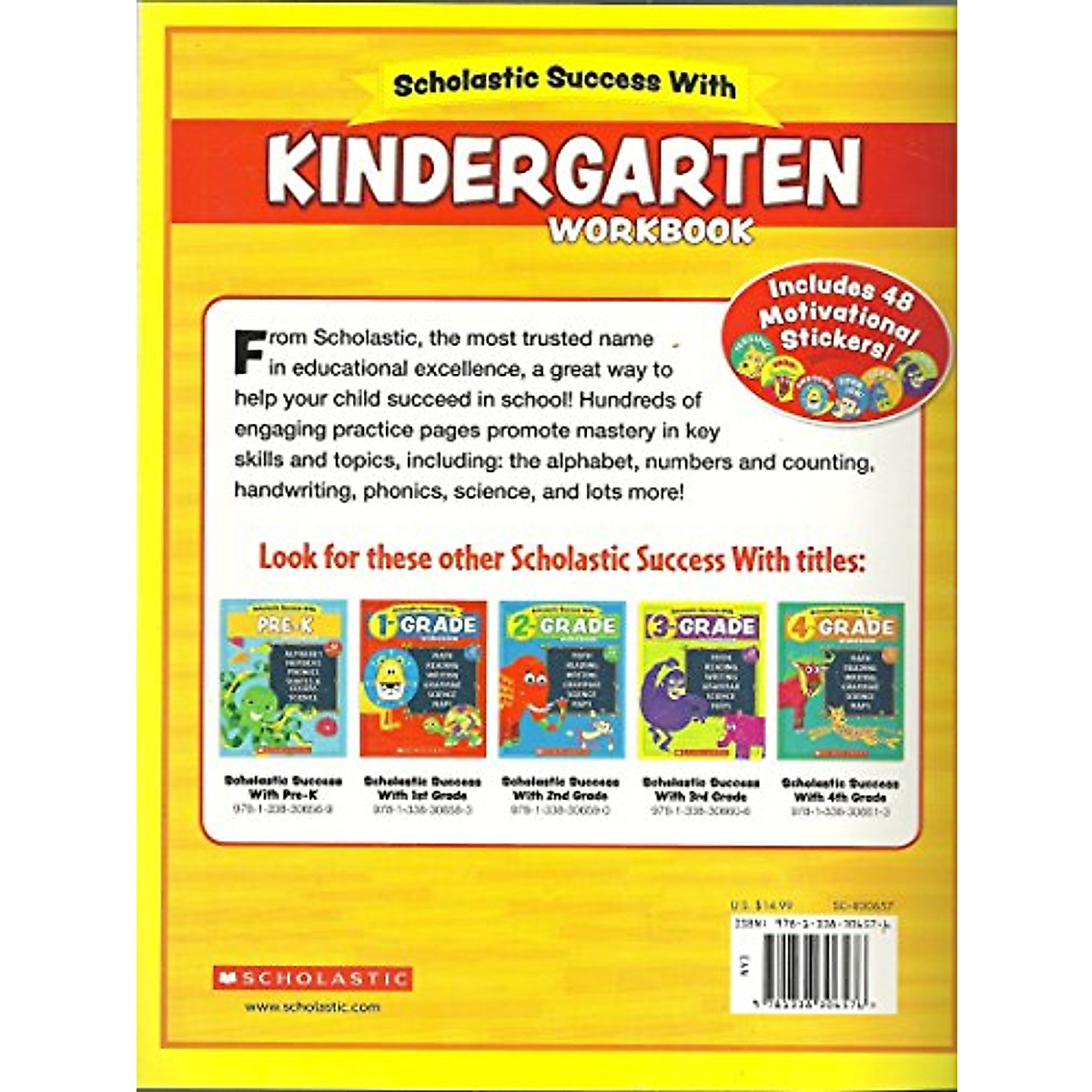 Scholastic Success with Kindergarten Workbook