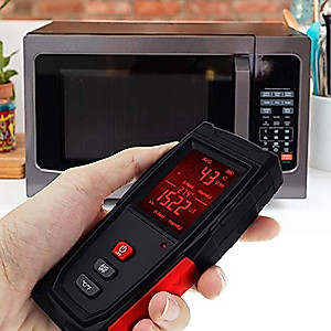 EMF Meter Digital Electromagnetic Field Radiation Detector with Sound Light Alarm Function, Rechargeable Handheld EMF Tester for Electric Magnetic Field Inspection, Home, Office and Ghost Hunting