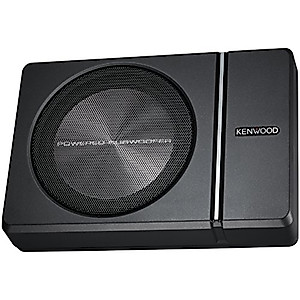 Kenwood KSC-PSW8 250W Max (150W RMS) Single 8" Under Seat Powered Subwoofer Enclosure W/Remote Control