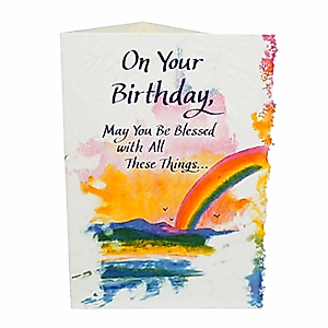 Blue Mountain Arts Birthday Card Assortment—4 Unique Greeting Cards with Uplifting Happy Birthday Wishes for the Special People in Your Life