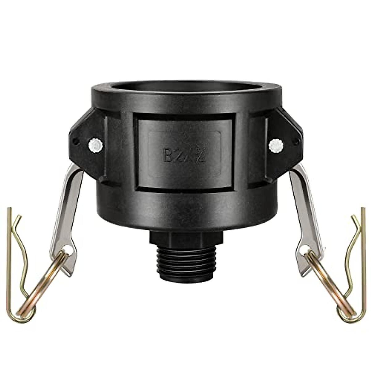 Huazu 275 330 Gallon IBC Tote Fittings, IBC Tote Tank Drain Adapter 2 Inch Camlock Fittings to 3/4 Inch Male Garden Hose Thread for IBC Tote Containers and Garden Hose Fittings