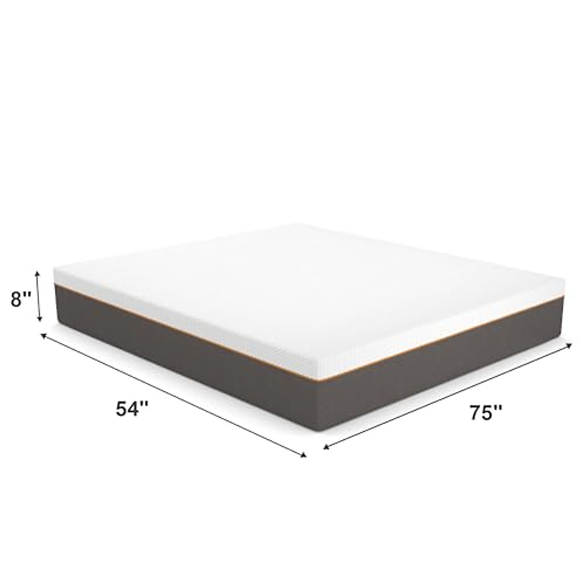 OYT Full Size Mattress, 8" Inch Gel Memory Foam Full Bed Mattress in a Box with CertiPUR-US Certified Foam for Sleep Supportive & Pressure Relief,Cloud-Like Experience