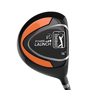 PGA Tour G1 Series Junior Golf Driver 5'2" to 5'10", Fiberglass Shaft, Non-Slip Grip, Ideal for Golfers Aged 12-17