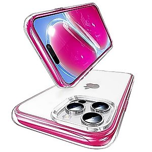 CASEKOO Air-Filled Designed for iPhone 14 Pro Max Case [5X Military Drop Protection][Air-Filled Bumper]Clear Backplane Shockproof Protective Slim Phone Cases for Men Women 6.7 Inch 2022,CloudCush Pink