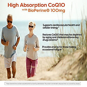 Doctor's Best High Absorption CoQ10 with BioPerine, Gluten Free, Naturally Fermented, Vegan, Heart Health & Energy Production, 100 mg 360 Veggie Caps