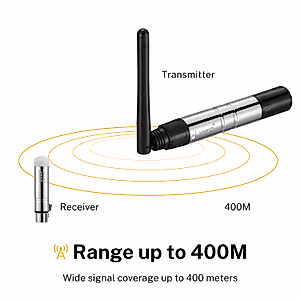 Donner Wireless DMX DMX512 Dfi DJ 2.4G DMX Wireless 3 Receivers with Tricolor LED Indicators & 1 Transmitter LED Lighting Control for LED Stage Disco Party Bar Lighting 4pcs