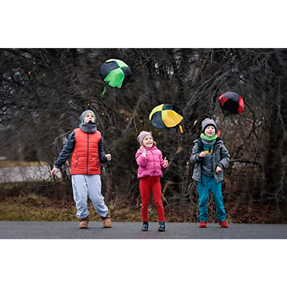Nutty Toys Parachute Toys for Kids - Tangle Free Outdoor Flying Parachute Men, Best Small Outside Toys 2023 for 3 4 5 6 7 8 9 10 Year Old, Top Easter Basket Stuffers Idea 2023, Unique Boy & Girl Gifts