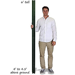 SmartSign U-Channel Sign Post, Heavy Duty | 6' Tall Baked Enamel Steel Post